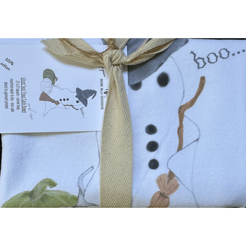 Ghost Boo Flour Sack Towel - BeBeBlu Designs